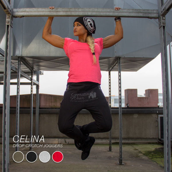 Köp Gorilla Wear Celina Drop Crotch Joggers Black hos Atletbutiken.com ...